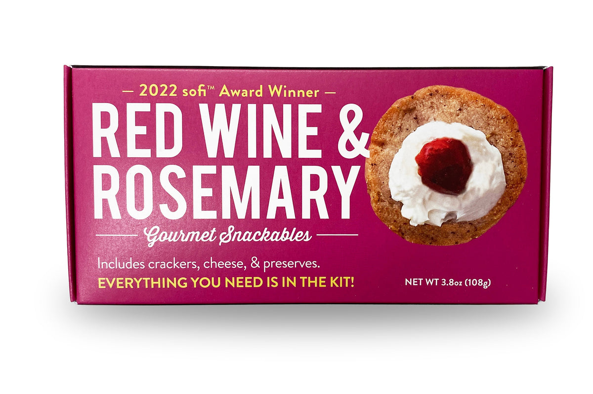 Snackable Red Wine & Rosemary Crackerology Kit