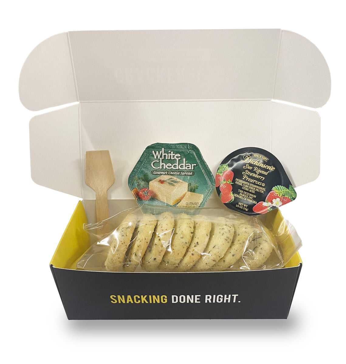 Snackable White Wine & Basil Crackerology Kit